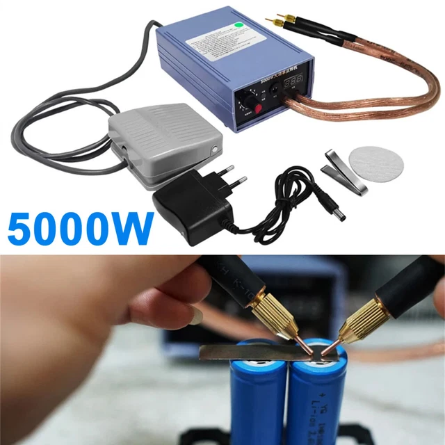 DIY 5000W MINI-PUNKTSCHWEISSMASCHINE für 18650 Li-ion-Akku-Punktschweißgerät Kit EUR 11,99 ...