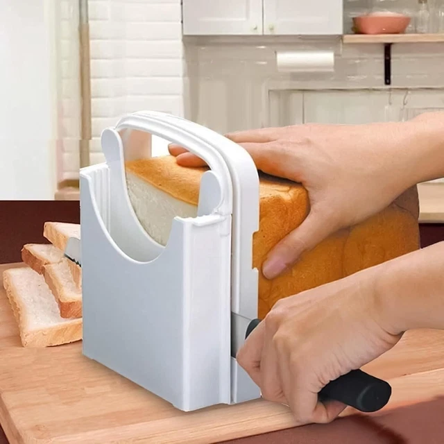 BREADSLICER FOLDABLE BREAD Slicer, Toast Slicing Cutter, Loaf Cutter ...