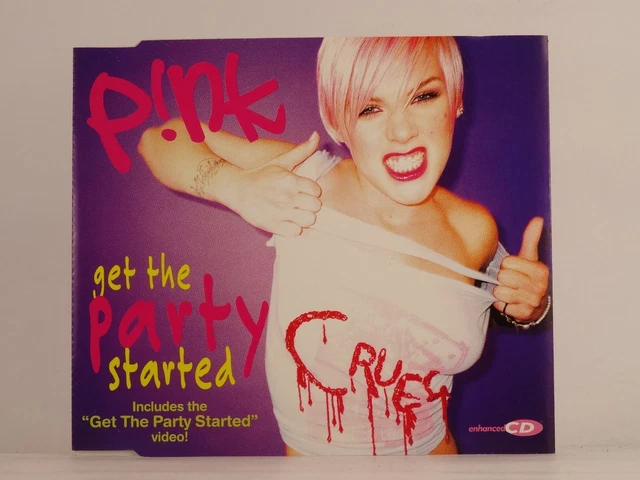 PINK GET THE PARTY STARTED (J3) 4 Track CD Single Picture Sleeve ARISTA ...