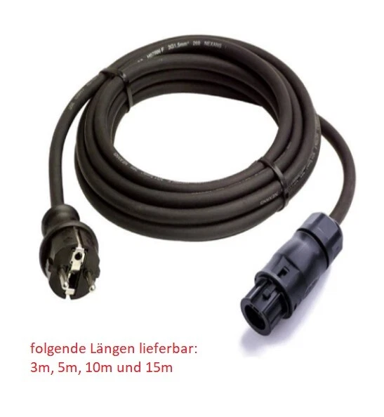 ANSCHLUSSKABEL BETTERI BC01 auf Schuko für Microwechselrichter Balkonkraftwerk EUR 21,90 ...