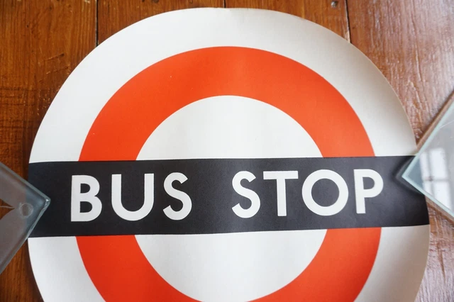 1970S BUS STOP Temporary Sign Poster London Transport LT Ref 11 EUR 29 ...