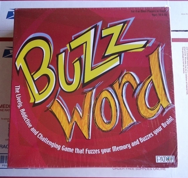 BUZZ WORD FAMILY Fun Board Game By Patch 2003 SEALED £14.20 - PicClick UK
