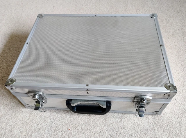 ALUMINIUM FLIGHT CASE Toolbox /Tool Organiser Lockable Storage Box ...