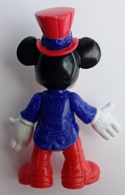 DISNEY EPCOT CENTER Posable Mickey Mouse Toy Figure Figurine Cake ...