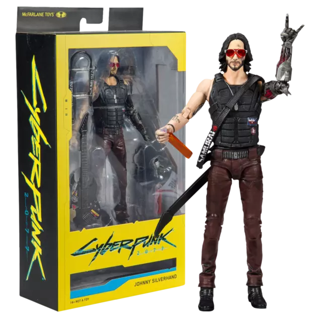CYBERPUNK 2077 JOHNNY Silverhand Keanu Reeves 7 Inch Action Figure McFarlane 14.99 PicClick UK