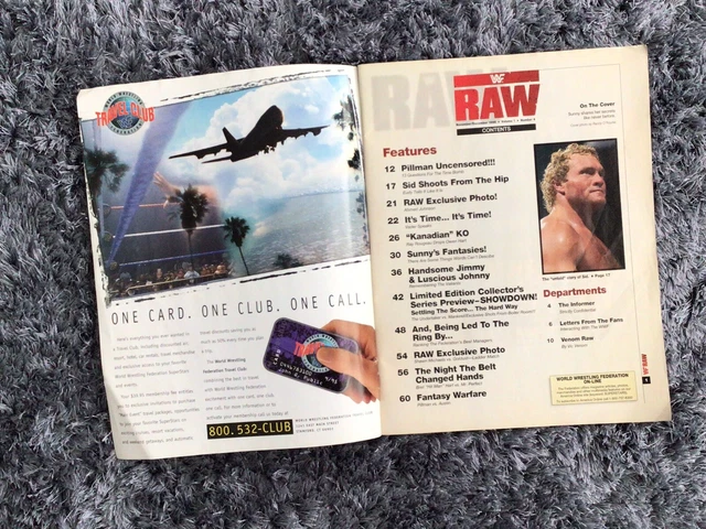 WWF WWE RAW Magazine Nov/Dec 1996 Sunny Edition **READ DESCRIPTION** £ ...