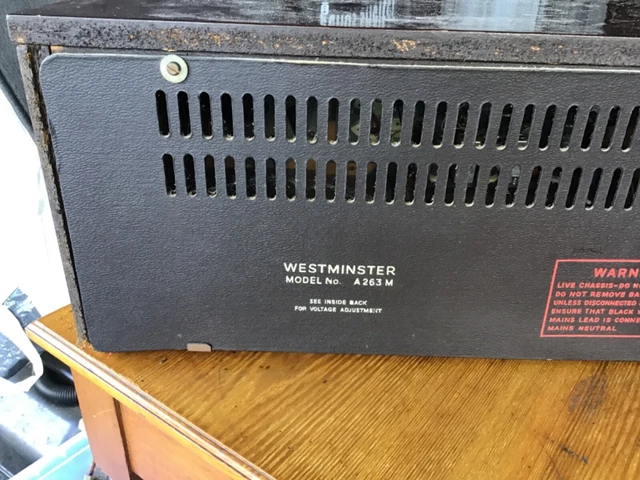 VINTAGE WESTMINSTER c.1960’s Valve radiogram/music centre vinyl ...