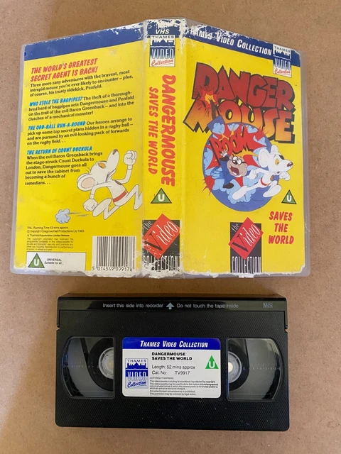 DANGER MOUSE SAVES THE WORLD VHS children's animated classic VHS Video ...