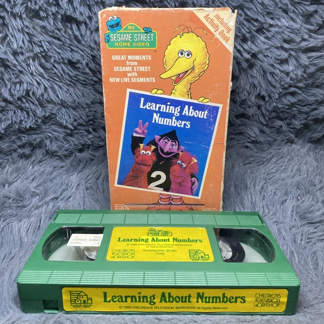 SESAME STREET HOME Video Learning About Numbers VHS 1986 Children's ...