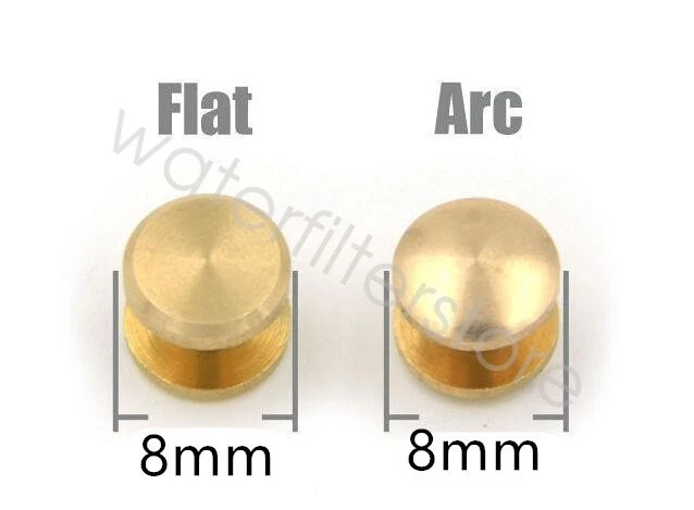 BRASS BELT SCREW Leather Craft Chicago Nail Solid Rivets Stud Head ...