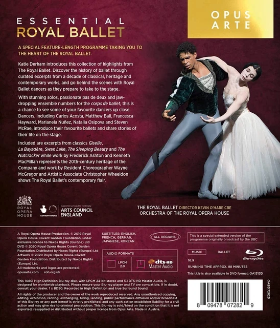 ESSENTIAL ROYAL BALLET (Blu-ray) Carlos Acosta Marianela Nuñez Natalia ...