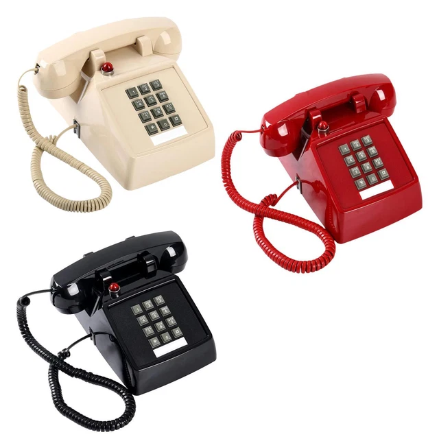 RETRO DESIGN CORDED Landline Desktop Phone with Long Handset £38.90 ...