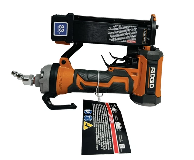 RIDGID PNEUMATIC 23 Gauge 1 3/8" Headless Pin Nailer Model# R138HPF New ...