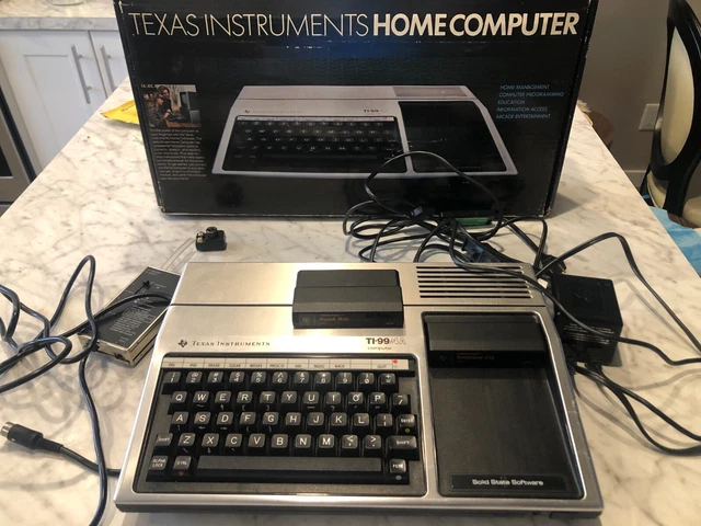 VINTAGE TEXAS INSTRUMENTS TI-99/4A Computer in Original Box, Tested and ...