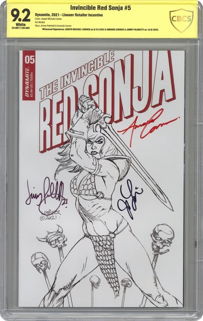 INVINCIBLE ROUGE SONJA #5I Linsner Ligne Art 1:25 CBCS 9.2 Ss 2021 EUR ...