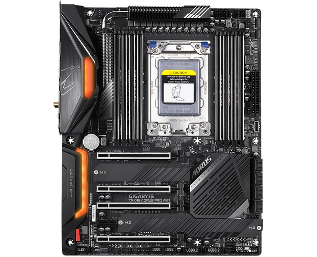 GIGABYTE TRX40 AORUS PRO WIFI Motherboard AMD TRX40 Socket sTRX4 DDR4 ...