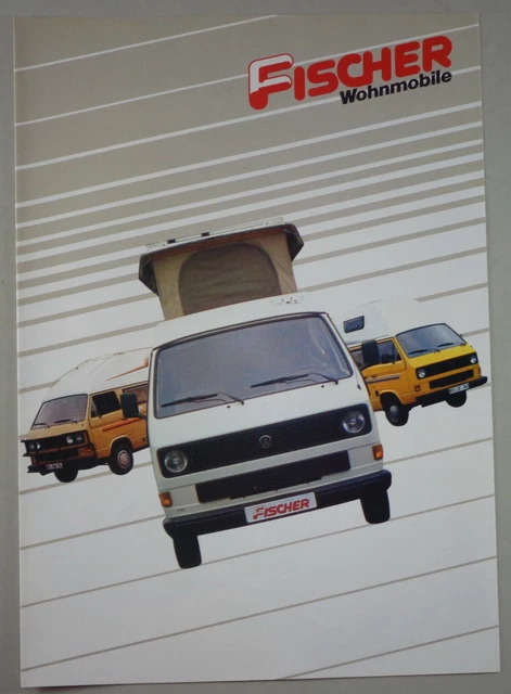 PROSPECTUS / BROCHURE VW Bus T3 Fischer Camping-Car Modèle A, B Support ...