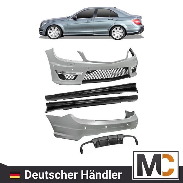 STOSSSTANGE HINTEN FÜR Mercedes-Benz C-Klasse W204 C63 AMG Optik Sport ...