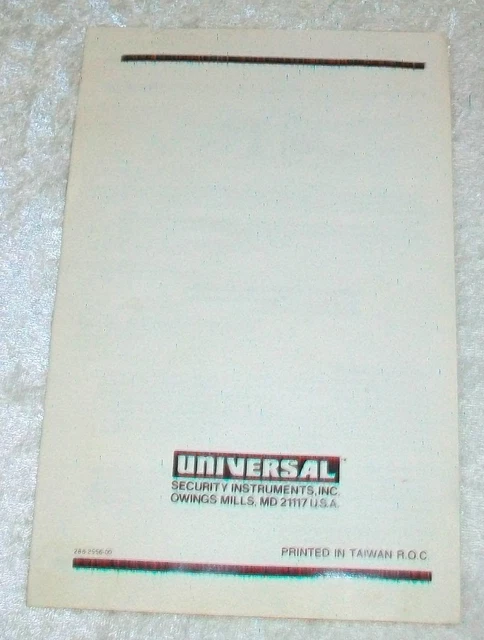 VINTAGE UNIVERSAL PUSH Button Desk Phone Paper Instructional Owner's ...