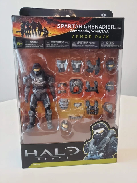 MCFARLANE HALO REACH Steel Armor Pack Spartan Grenadier Commando Scout ...