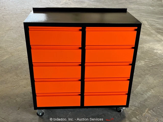 DIGGIT 10-DRAWER STEEL Work Bench Tool Cabinet Box Rollaway w/Tools ...