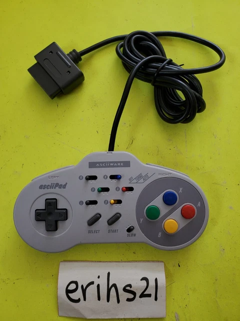 CONTROLLER TURBO PAD AsciiWare ASCII Super Nintendo SNES testato ...