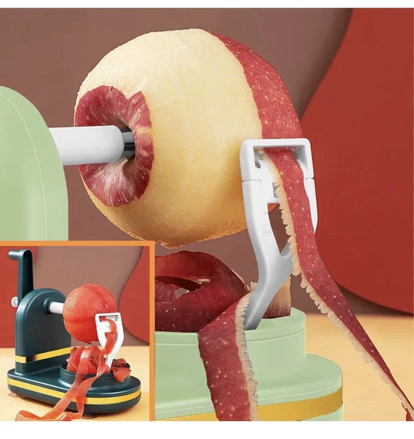 APPLE PEELER, VEGETABLE Fruit Peeler Potato Peeling Machine Kitchen ...