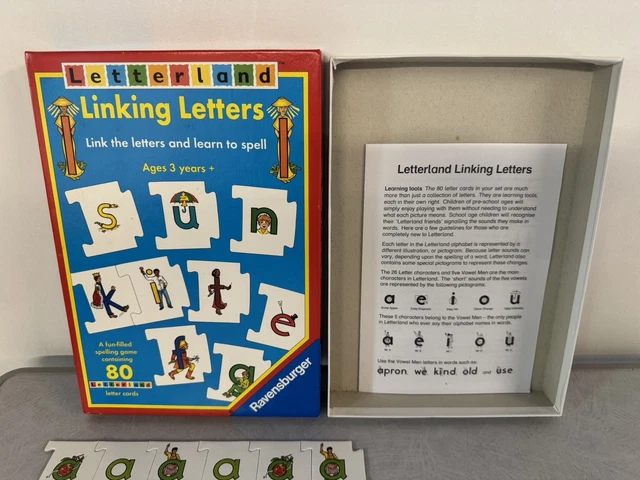 LETTERLAND LINKING LETTERS, a fun-filled spelling game with 80 letter ...