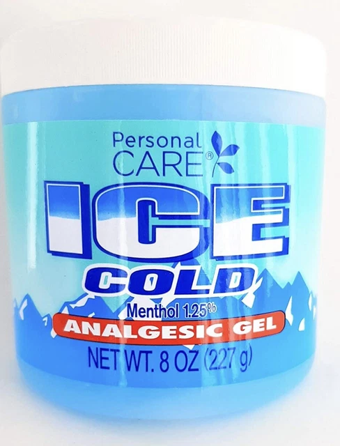 ICE ANALGESIC GEL Pain Menthol Muscle Rub Cold Fast Relief Sore Workout ...