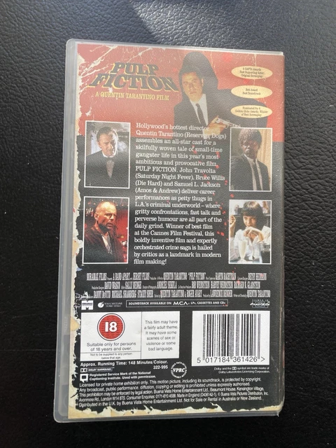PULP FICTION VIDEO VHS Touchstone Home Video £4.99 - PicClick UK