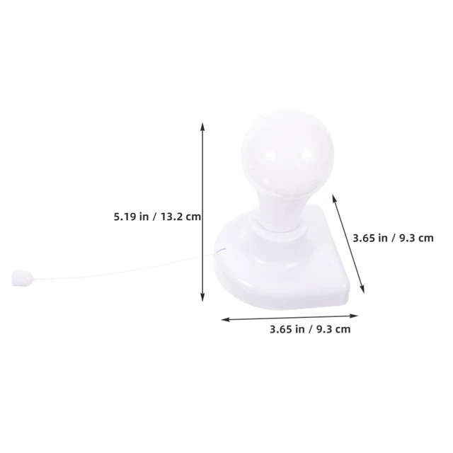 LED PULL CORD Light Pull Chain Light Fixture Battery Powered Led Closet ...