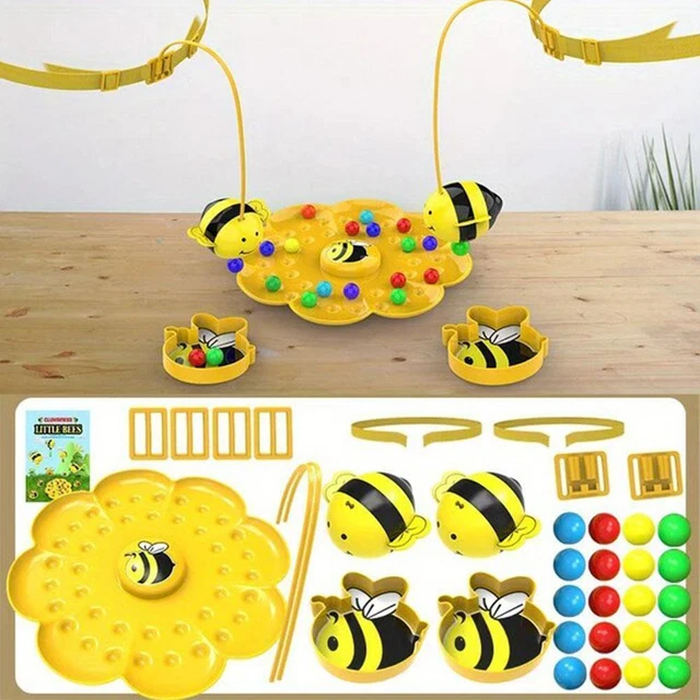 KIDS CLUMSY LITTLE Bee Board Game Bees Eating Puzzle Fishing Beans ...