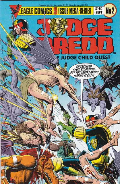 JUDGE DREDD: THE Judge Child Quest #2 (1984) Eagle Comics, High Grade £ ...