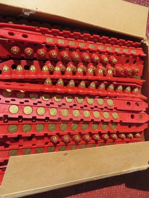 HILTI RED HEAVY SHOTS .27 Cal. 6.8/11M Box of 900 (90 strips of 10 each ...