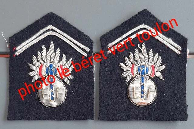 PATTES DE COL Garde Personnelle Chef de l'Etat Français 1940 cannetille ...