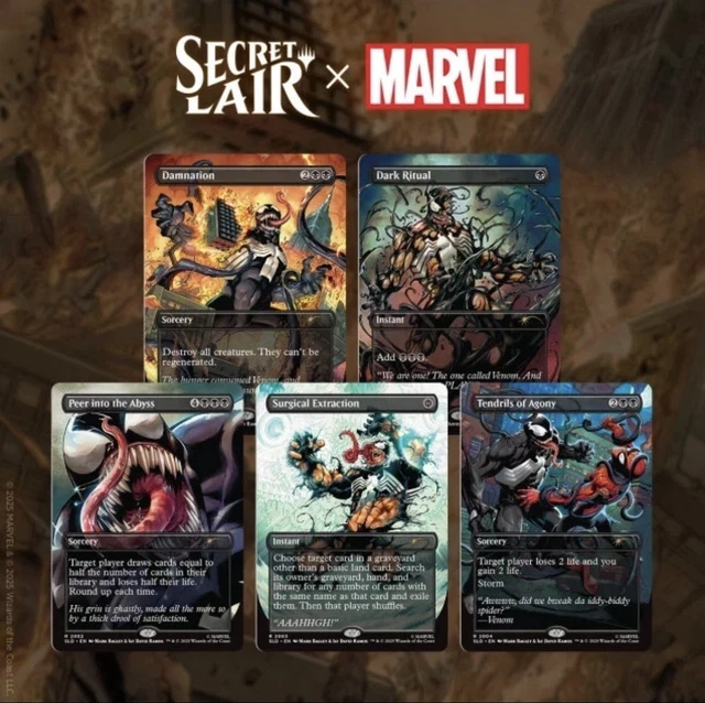 MTG SECRET LAIR X Marvel’s Spider-Man: Venom Unleashed Colors Non-Foil ...