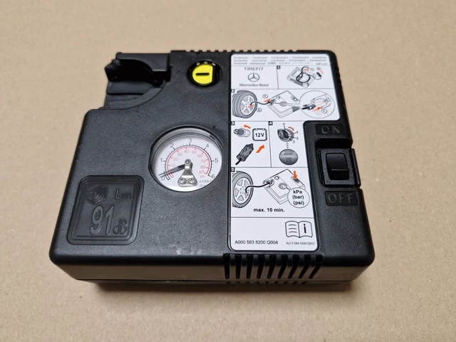 ORIGINAL MERCEDES-BENZ TIRE inflator compressor breakdown kit air pump ...