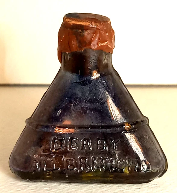 DERBY ALL BRITISH Pyramid Ink Bottle with Wax Seal £25.00 - PicClick UK