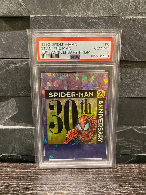 1992 COMIC IMAGES Spider-Man 30th Anniversary Stan the Man Prism #P8 ...