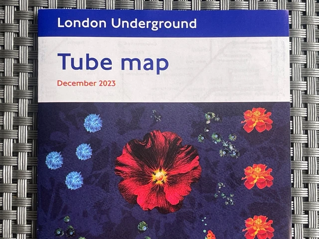 LONDON UNDERGROUND TUBE Map December 2023 £1.00 - PicClick UK
