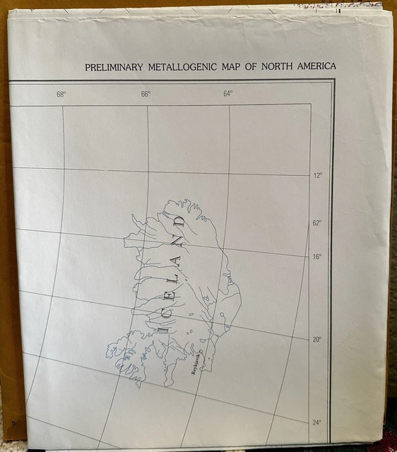 U S GEOLGOGICAL Survey / Preliminary Metallogenic Map of North America ...