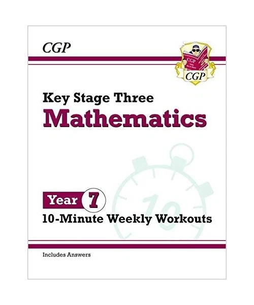 KS3 YEAR 7 Maths 10-Minute Weekly Workouts, CGP Books £5.68 - PicClick UK