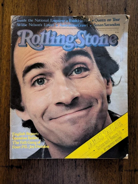 VINTAGE ROLLING STONE Magazine #345 June 11th 1981. James Taylor /Queen ...