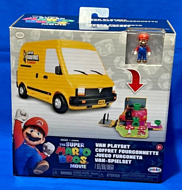 MARIO MOVIE VAN Playset Mini Figure 2023 Jakks Pacific New Sealed Super ...