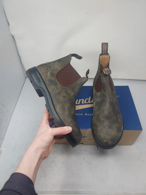 BLUNDSTONE AU 8.5 US 9.5 MENS Chelsea Rustic Brown Boot Comes with box ...
