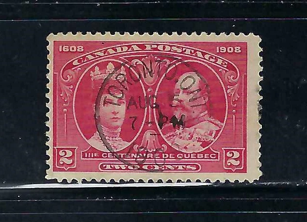 CANADA #98, 2C Quebec Tercentenary -- Toronto, Ont 1906 SON CDS Town ...