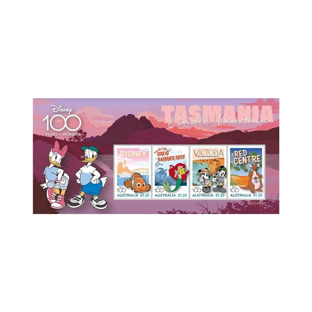 DISNEY 100 MINISHEET Stamp 2023 Australia Post Collection Original As ...