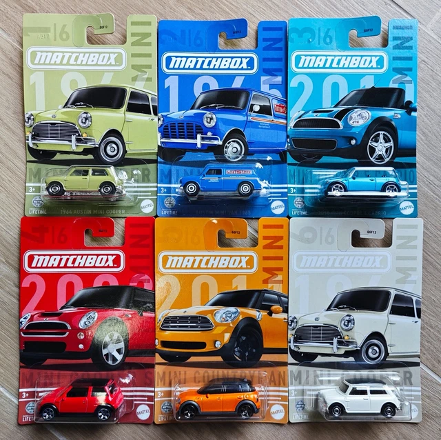 MATCHBOX - 2024 Mini Cooper Serie - Set Completo Di 6 - Austin Mini Van ...