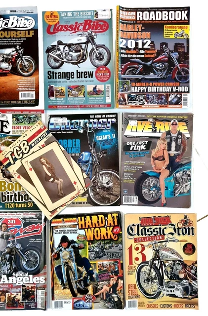 13 X HEAVY Duty + Classic Bike Chopper TCB + Magazine Harley-Davidson ...