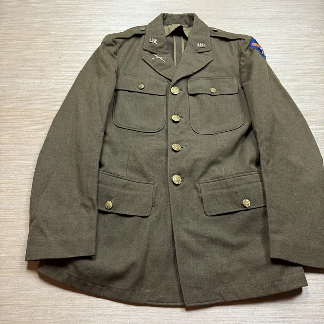 MEN'S VTG WWII US Army Air Force Uniform Wool Tunic Jacket Size 35 R ...